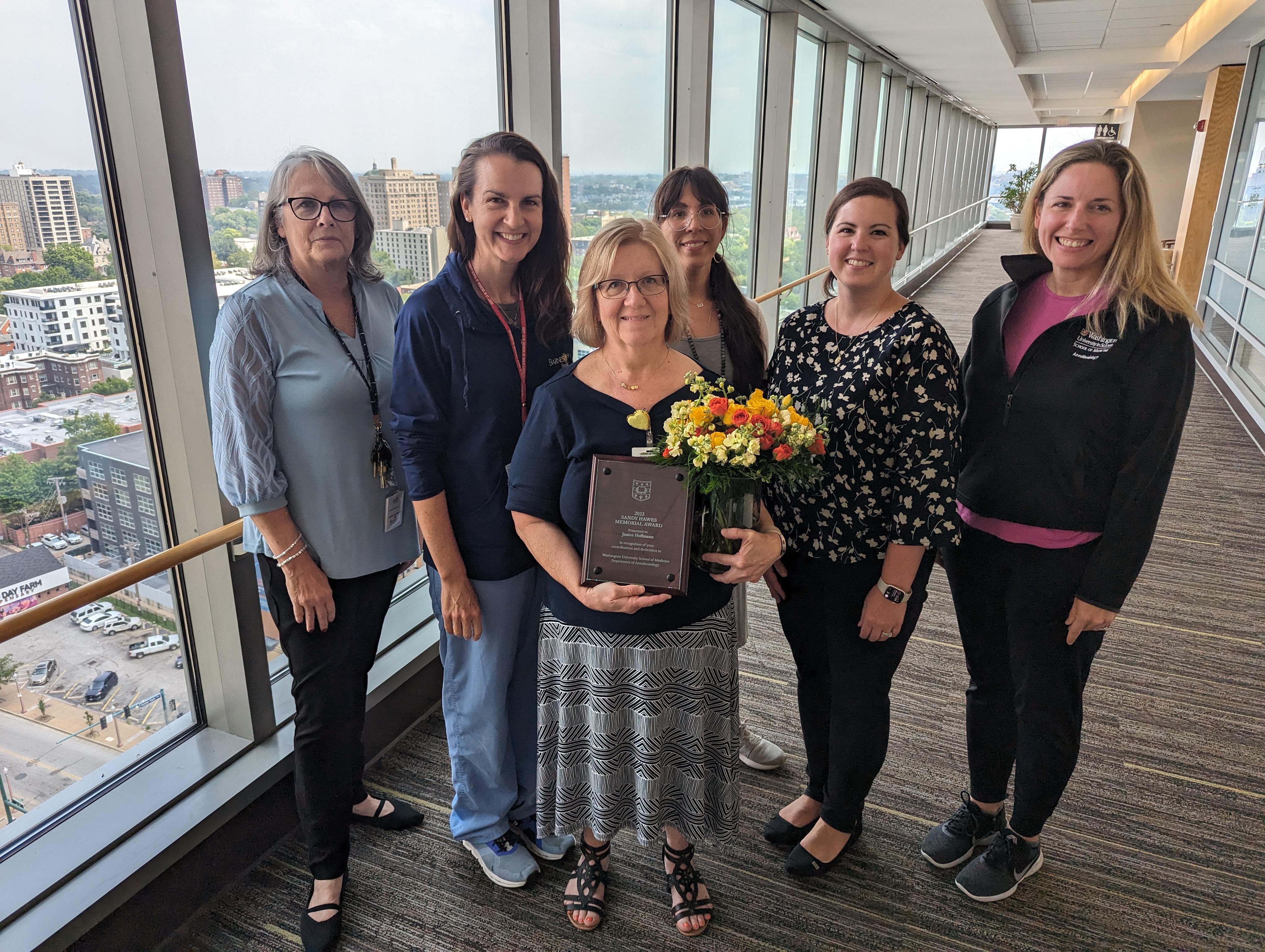 Janice Hoffman receives Sandy Hawes Memorial Award | Anesthesiology ...