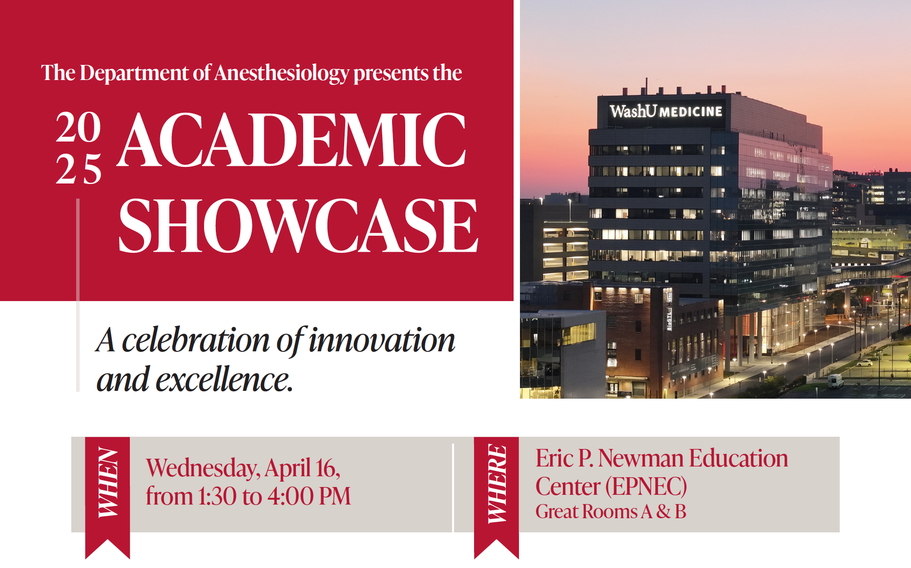 2025 Academic Showcase | Anesthesiology | Washington University School ...