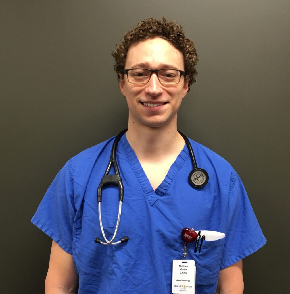Matthew Marten, CRNA | Anesthesiology | Washington University School of ...